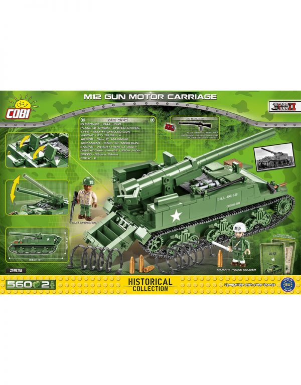 Cobi Panzer WWII M12 Gun Motor Carriage 2231 NEUHEIT – Cobi-Welt