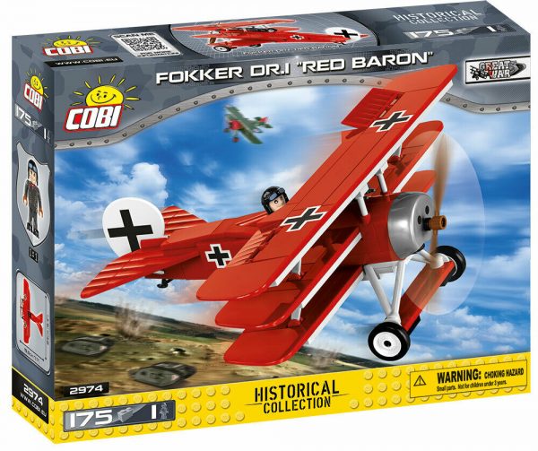 Cobi Flugzeug Fokker Dr.I Roter Baron 2974 Great War WW1 – Cobi-Welt