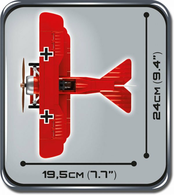 Cobi Flugzeug Fokker Dr.I Roter Baron 2974 Great War WW1 – Cobi-Welt