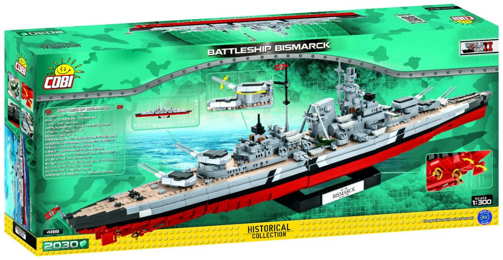 Cobi 4819 Schiff Battleship Bismarck Bausatz 2030 Teile – Cobi-Welt
